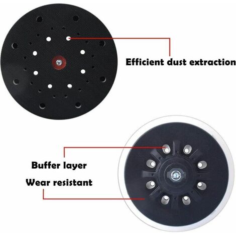 150 mm (6 pouces) Plateau de ponçage 8 trous compatible avec les ...