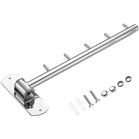 Mural pour Vêtements Cintre à Vêtements en Acier Inoxydable avec Bras ...