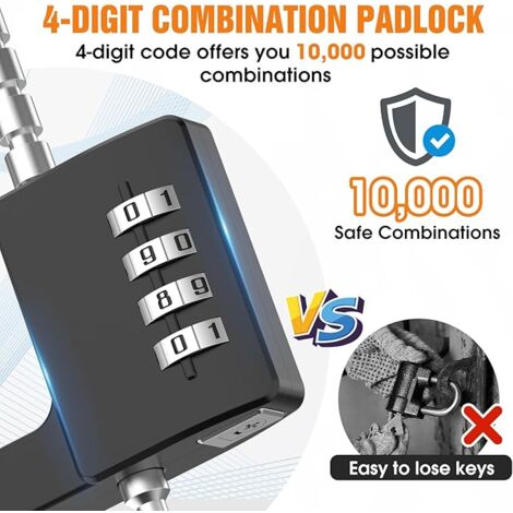 SHINING HOUSE Verrou d'armoire avec combinaison, code de verrouillage ...