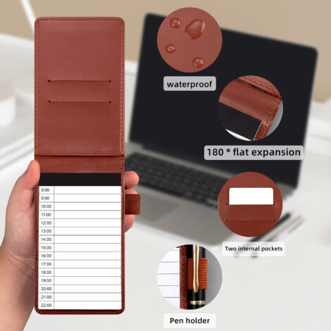 Mini Porte Bloc Notes de Poche, Petit Carnet de Notes de Poche Carnet d ...
