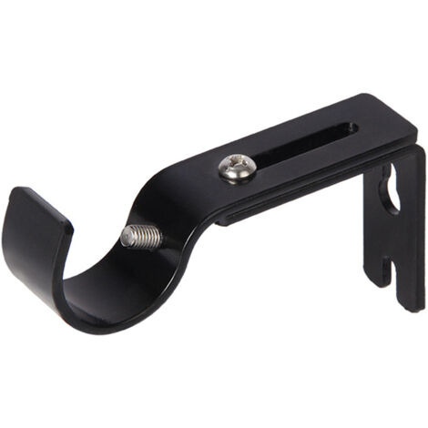 4 Pcs Support Tringle Rideaux Réglable avec 8 Vis Support Mural Barre ...