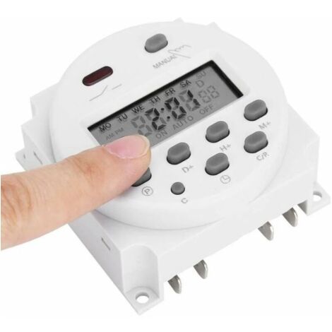 12V Mini LCD Numérique LCD Puissance Programmateur Hebdomadaire Commutateur de Relais Minuterie ...