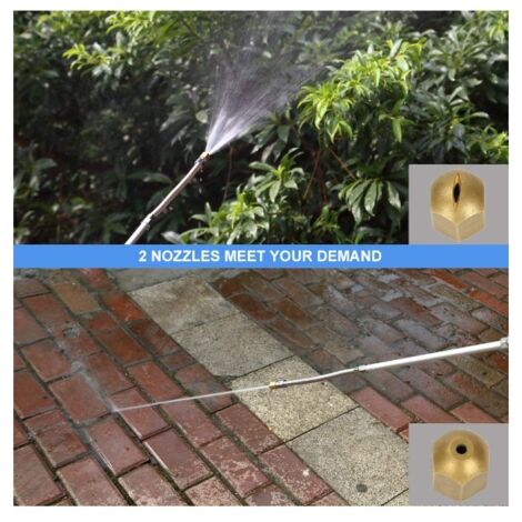 High Pressure Water Nozzle Spray Gun Water Lance with 2 Cleaning ...