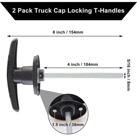 Truck Cap Locking T-Hands Campers Topper Lock, Campers Shell Locks et ...