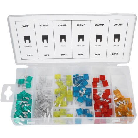 Assortiment de fusibles à lame de petite taille pour voiture 120 pièces ...