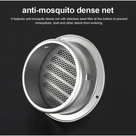 Ahlsen Sortie d'air Murale, Sortie d'air en Acier Inoxydable Hotte Mur ...