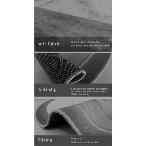 Ahlsen Tapis Chaise de Bureau Anti Bruit, Tapis Rond, Antidérapant Et ...