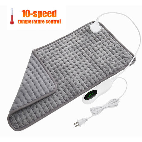 Ahlsen Coussin Chauffant Électrique 60x30cm, Heating Pad Lavable avec ...