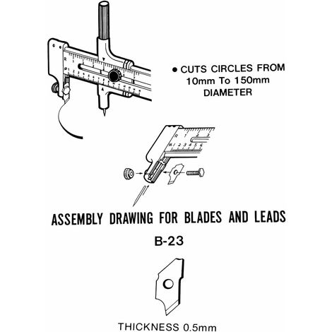 Ahlsen Compas Circle Cutter, Coupe Circulaire Papier, Compas-Cutter ...