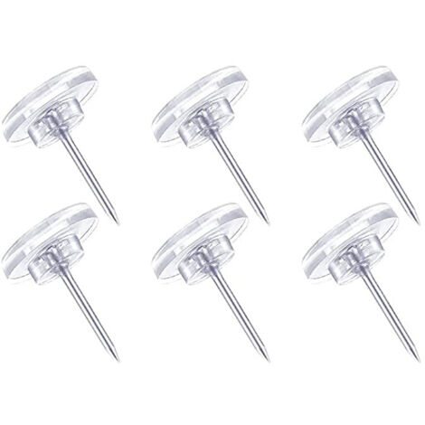 punaises Transparentes, 100 Pièces Punaise Transparente, Punaise Plate ...