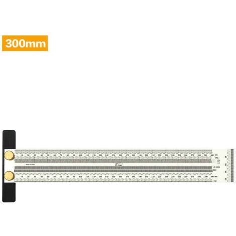 Ahlsen Règle T pour le Travail du Bois de Haute Précision pour la Coupe,Règle de Ligne de Scribe ...