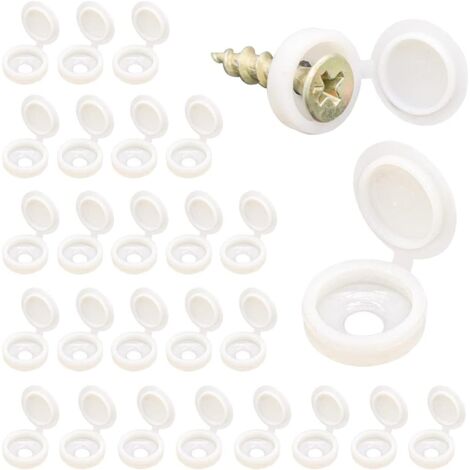 Ahlsen Lot de 100 cache-vis en plastique de 1.35 cm, caches décoratifs ...