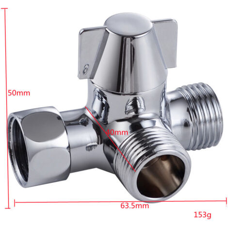 Ahlsen Valve 3 Voies En Laiton Massif, Inverseur à 3 Voies Commutateur Vanne, Vanne DéRivation ...