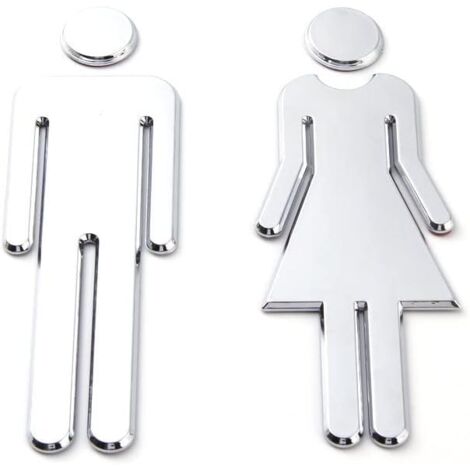 Ahlsen Plaque de Porte Femmes et Hommes,Signe Toilette, WC Sign ...
