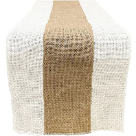 Ahlsen 30 180cm chemin de table rustique tissu de jute décor de table ...
