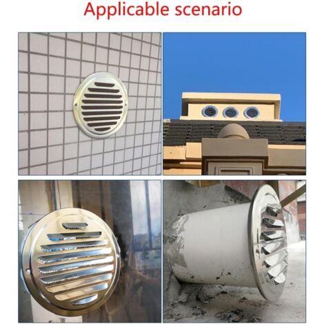 Ahlsen Acier Inoxydable Rond Grille de Ventilation de Tuyau D ...