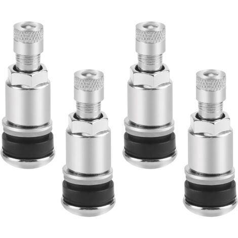 AHLSEN 4 Pièces Valve Pneu Voiture, Valves Universelles en Métal ...