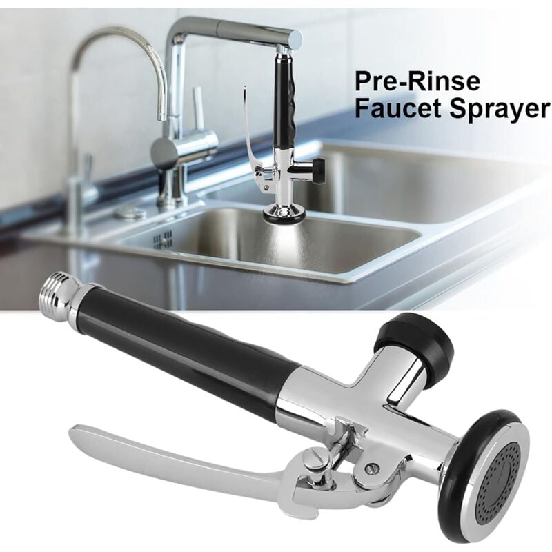 Kitchen Sink Sprayer Compact Stainless Steel Sink Faucet Industrial Kitchen Shower Head Self Cleaning Filter for Hotel Sink Replacement