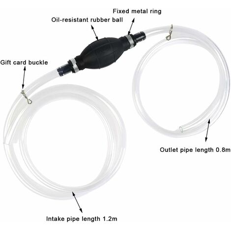 High Flow Hand Pump Siphon Liquid Transfer Pump Hose Manual Suction ...