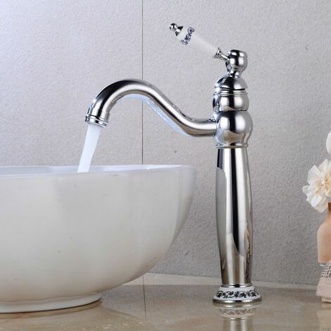 Retro bathroom tap 360° nostalgic basin tap single lever single lever ...