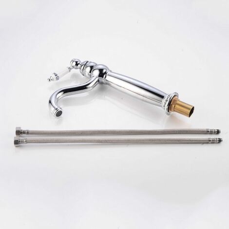 Retro bathroom tap 360° nostalgic basin tap single lever single lever ...