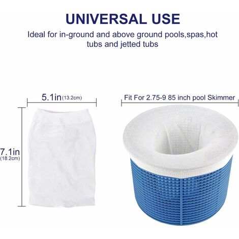 Skimmer Socks, Skimmer Pre-Filter, Swimming Pool Pre-Filter, Skimmer ...