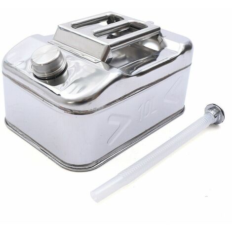 Universal 10 liter stainless steel fuel tank, petrol can, spare tank ...
