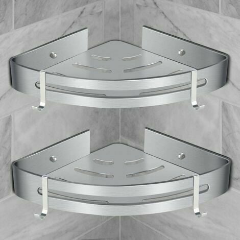 Corner Shower Shelf Bathroom Shelf No Drilling Self Adhesive Wall ...