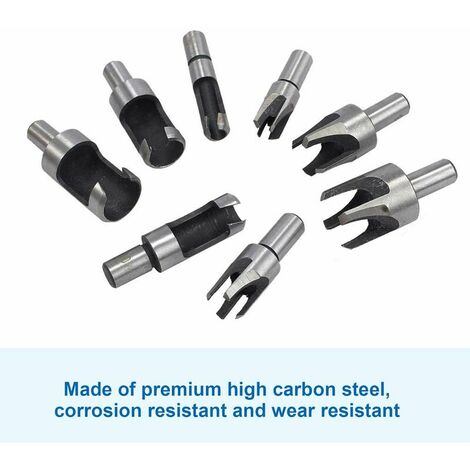 Countersink wooden dowel set of 8 wooden dowel drill dowel cutting tool ...