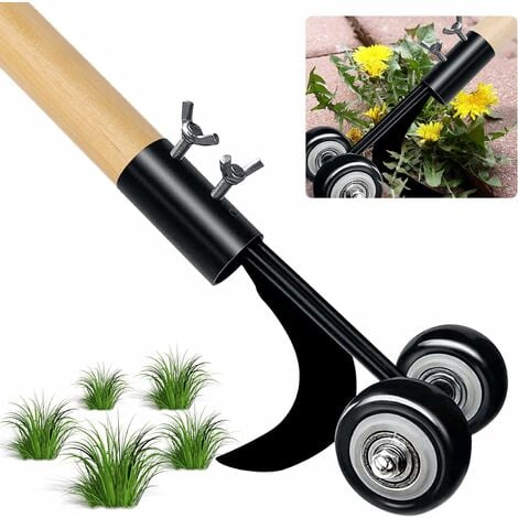 Hand Weeding Tool, Hand Weeder with Wheels, for Cleaning Between Stone ...