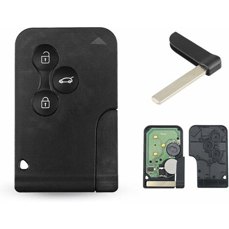 Buttons Remote Key Key Case Card for Re-Nault Clio 3 Megane 2 Scenic 2 ...