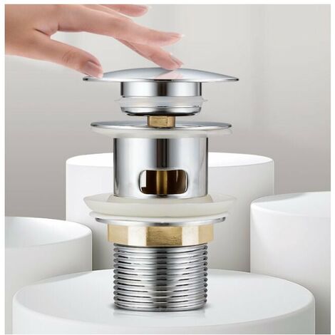 Universal drain with overflow for washbasins & vanity units Pop-up ...