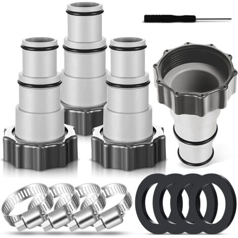 2pcs Replacement Pool Hose Adapters for Intex A Pump, Fits 32mm & 38mm ...