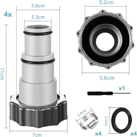 1000L Brass Tank Tap 1000L Tank Connector for 2 Taps IBC Tank Adapter ...