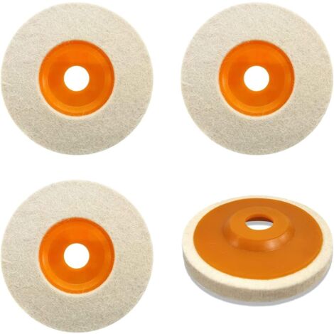 4 x Polishing Discs for Grinder Diameter 125mm, Angle Grinder Hole ...