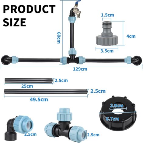Double Washing Machine Tap with Y Connector, Double Washing Machine Tap ...