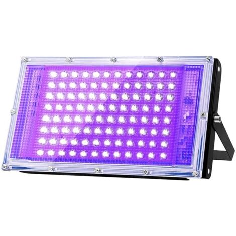 100W UV LED Black Light Projector IP65 Waterproof, Ultraviolet LED Lamp ...