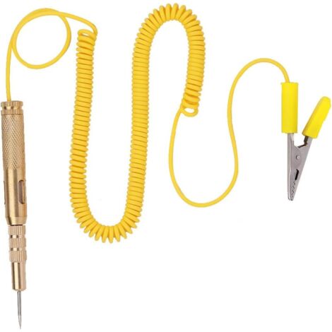 Circuit Test Pen, Yellow Bulb Voltage Test Pen DC 6V 12V 24V Car ...