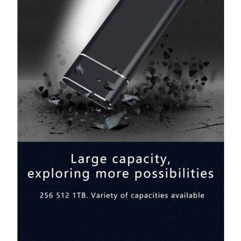 2TB SSD External Hard Drive Mobile Solid State Portable External High ...