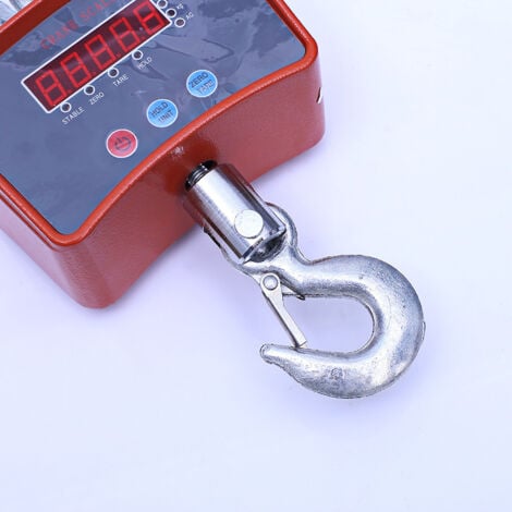 1000kg Crane Dynamometer Scale with Industrial Hanging Hook Wireless Crane Weighing Kilogram ...