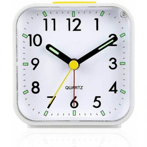 YMYNY Silent Non-Ticking Analog Alarm Clock, Gentle Wake Up, Beep ...