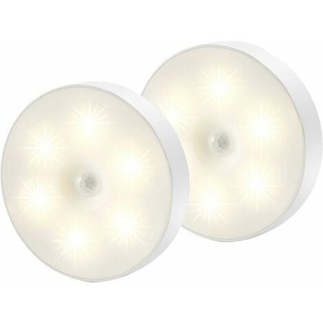 Led Night Light, Magnetic Motion Sensor Light Indoor with Free Adhesive ...