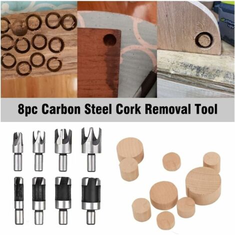Wood Plug Drill Bits, 6mm/10mm/13mm/16mm Wood Plug Drill Bit, Carbon ...