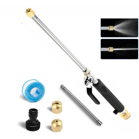 High Pressure Water Lance Hose Nozzle Jet Garden Car Washer Gun Set Blue