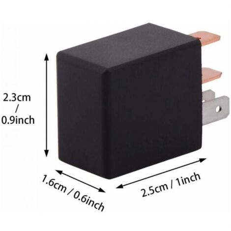 Pack of 5-pin 12V 30A Relay, SPDT Multifunction Relay, 5-pin Standard ...