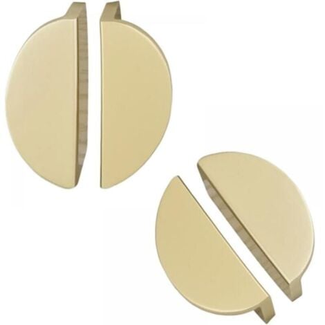 Piece of gold cabinet handles, half-moon drawer handles, metal kitchen ...