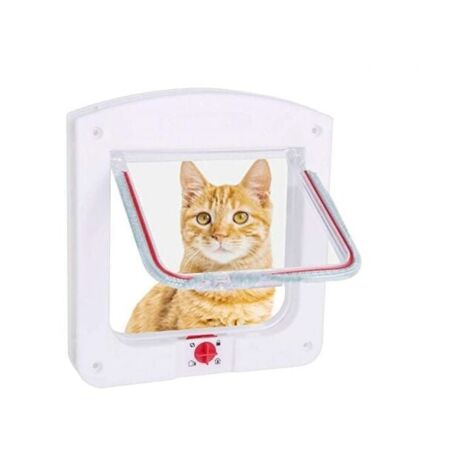 White manual cat flaps and doors, cat flaps for cats and dogs, small ...