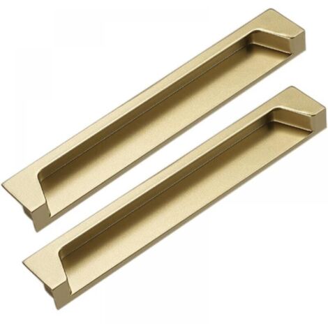 Concealed Sliding Door Handle, 2 Pack Zinc Alloy Hidden Sliding Door ...