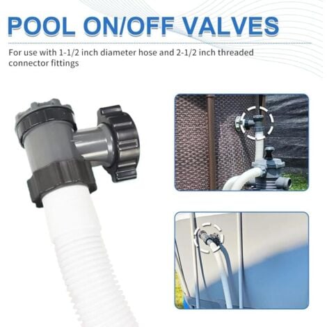 Inlet/Outlet Valve Compatible with Above Ground Pool Filter Pumps by ...