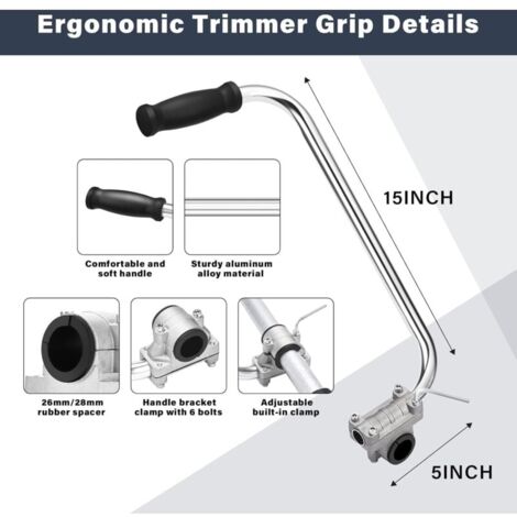 Ergonomic brush cutter handle, brush cutter handle with shoulder strap ...
